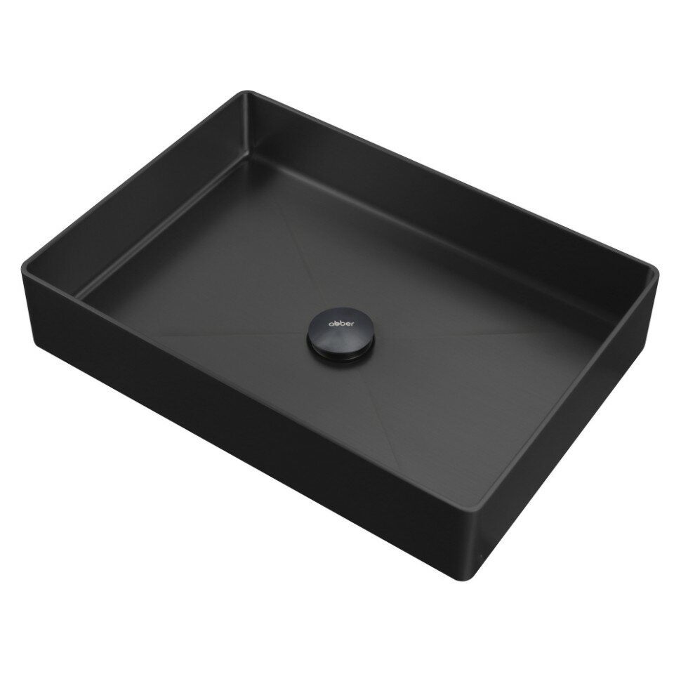 Раковина накладная ABBER Wasser Kreis AF2400MB черная матовая