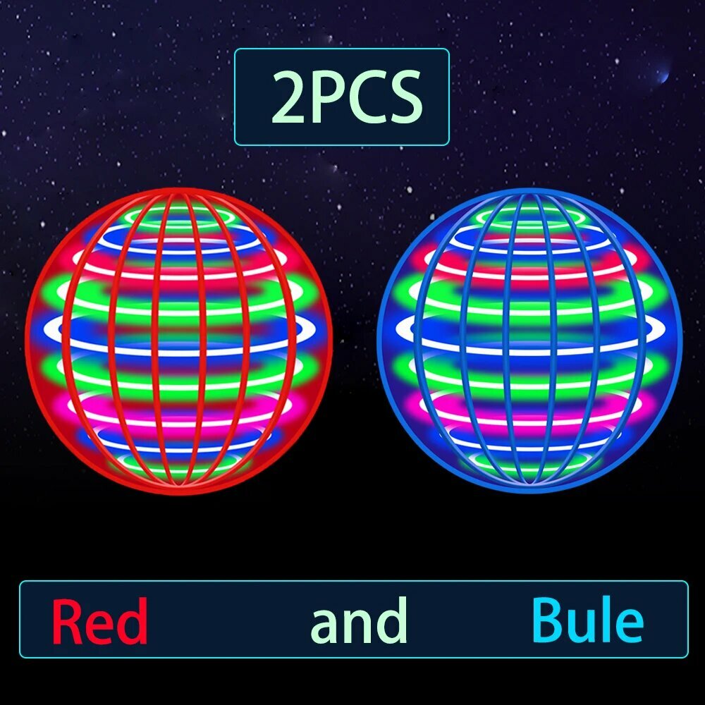Летающий шар-игрушка со светодиодами 2Pcs Blue and Red