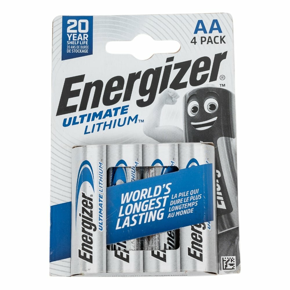 Батарейка Energizer Ultimate Lithium E91/AA 4 шт/бл 639155 — фото 1
