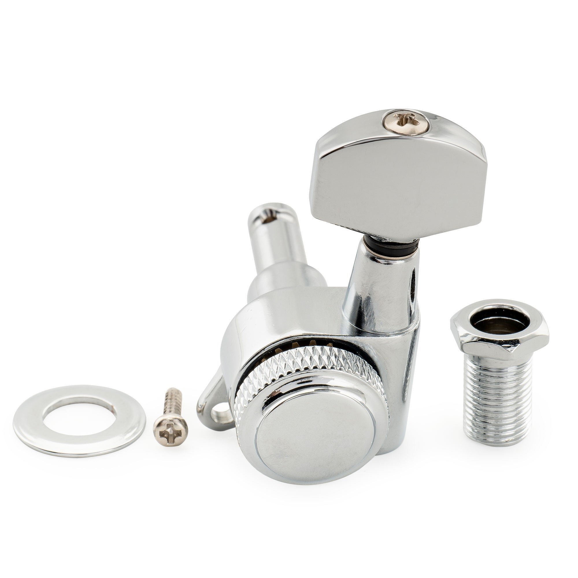 Колки 6 в линию локовые Musiclily Pro R18K MX3556CR-6, реверсные, хром