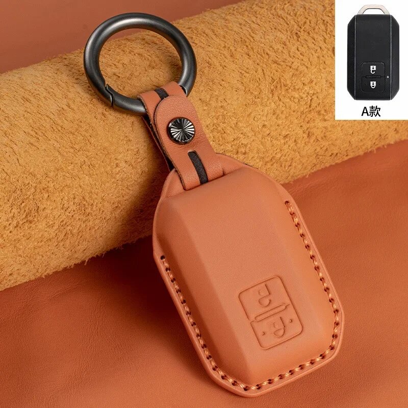 Кожаный чехол для ключей Suzuki XL7, Orange Section A