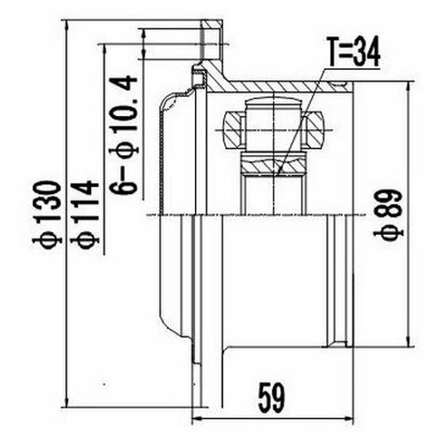 Шрус внутренний audi 100, 80, a4, a6, a8, skoda superb, seat alhambra, vw passat, phaeton, sharan ZIKMAR Z88989R
