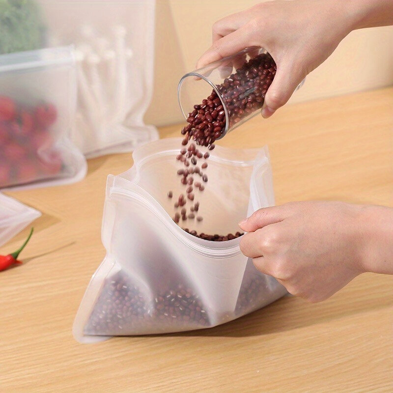 Многоразовые пакеты для хранения продуктов, фруктов и овощей, для холодильника, 3 шт, размер 22 x 18 см