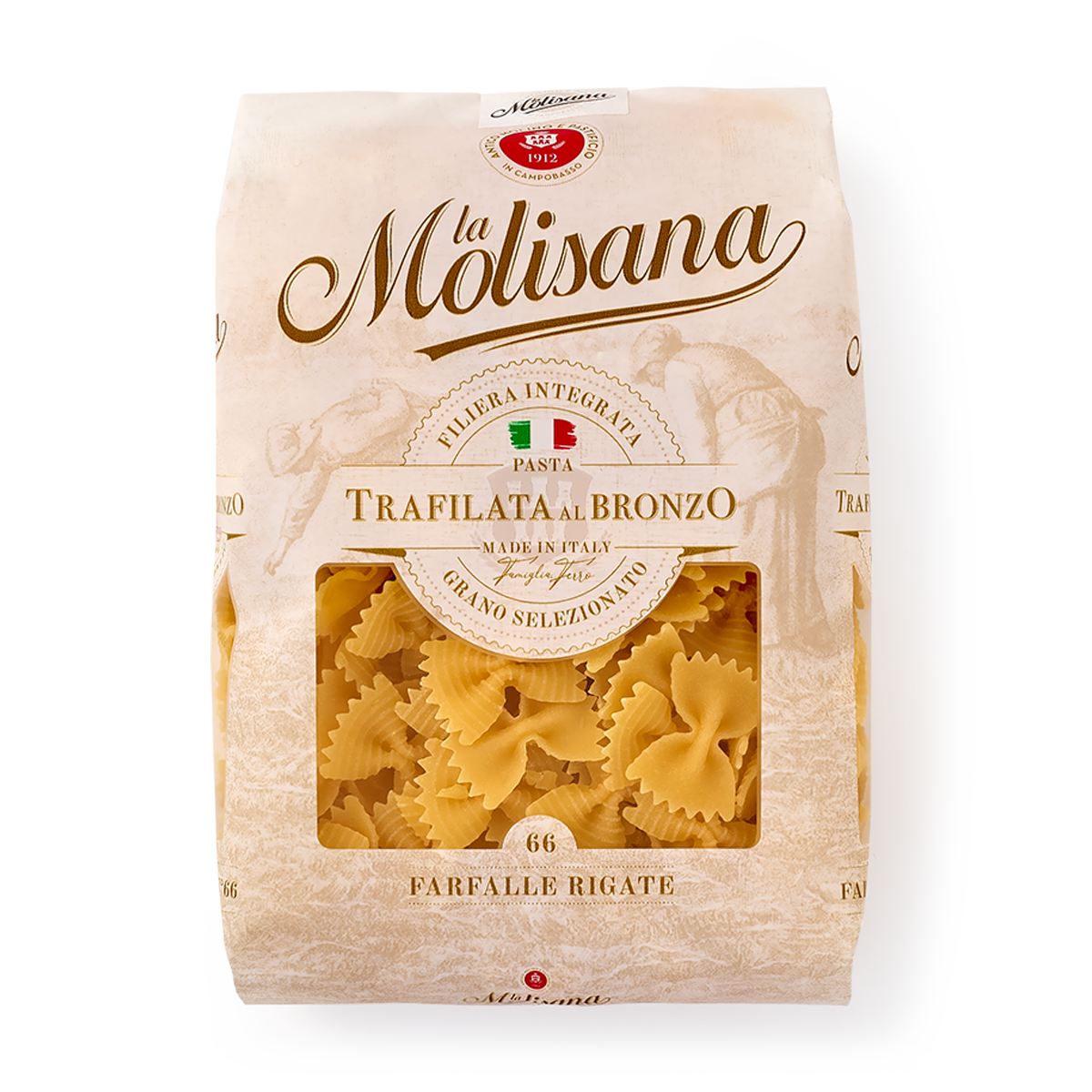 Макароны La Molisana №66, бантики, из твердых сортов пшеницы, 450 г