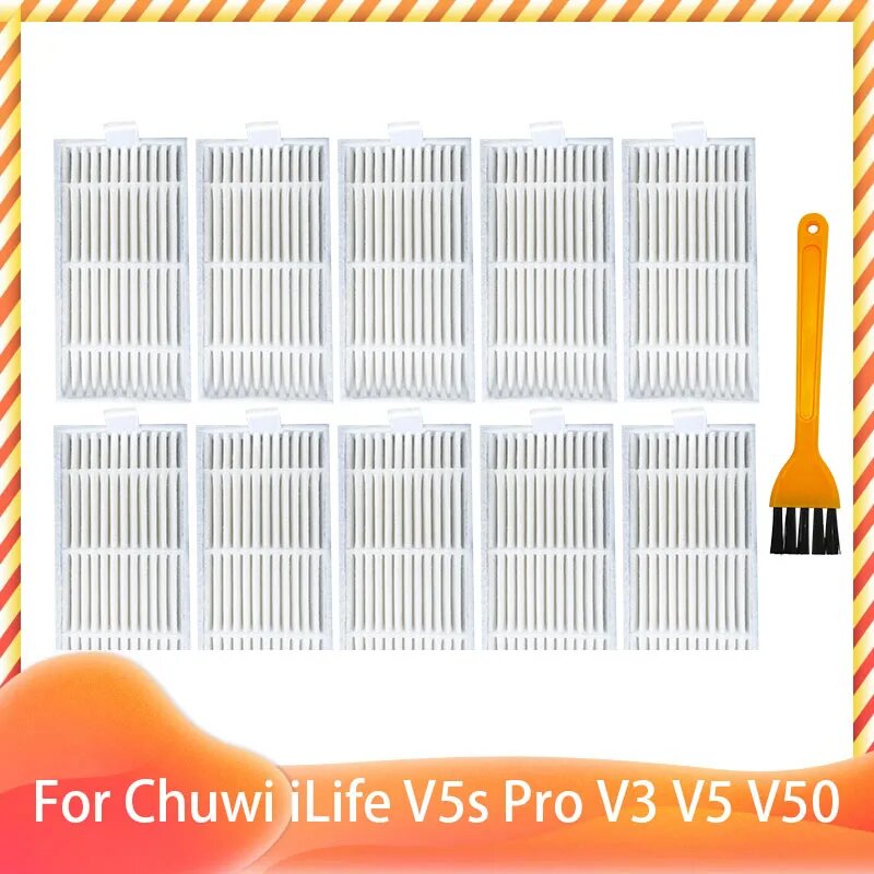 Сменная боковая щетка для робота-пылесоса iLife ZACO V5s Pro 10 filters