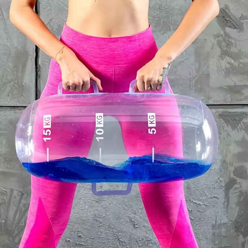 Водный тренировочный мешок Aqua Bag белого цвета для фитнеса и силовых тренировок