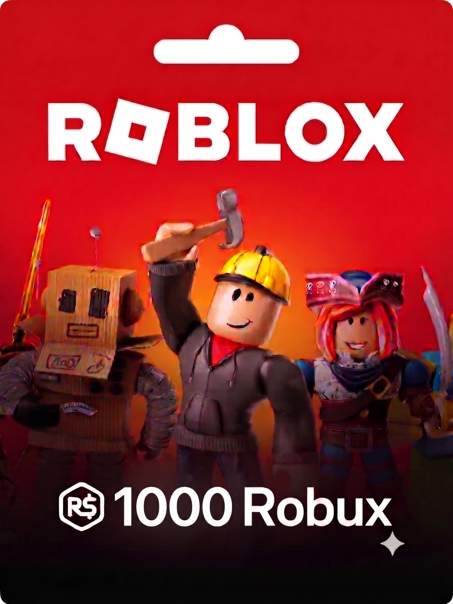 Пополнение счета Roblox на 1000 Robux