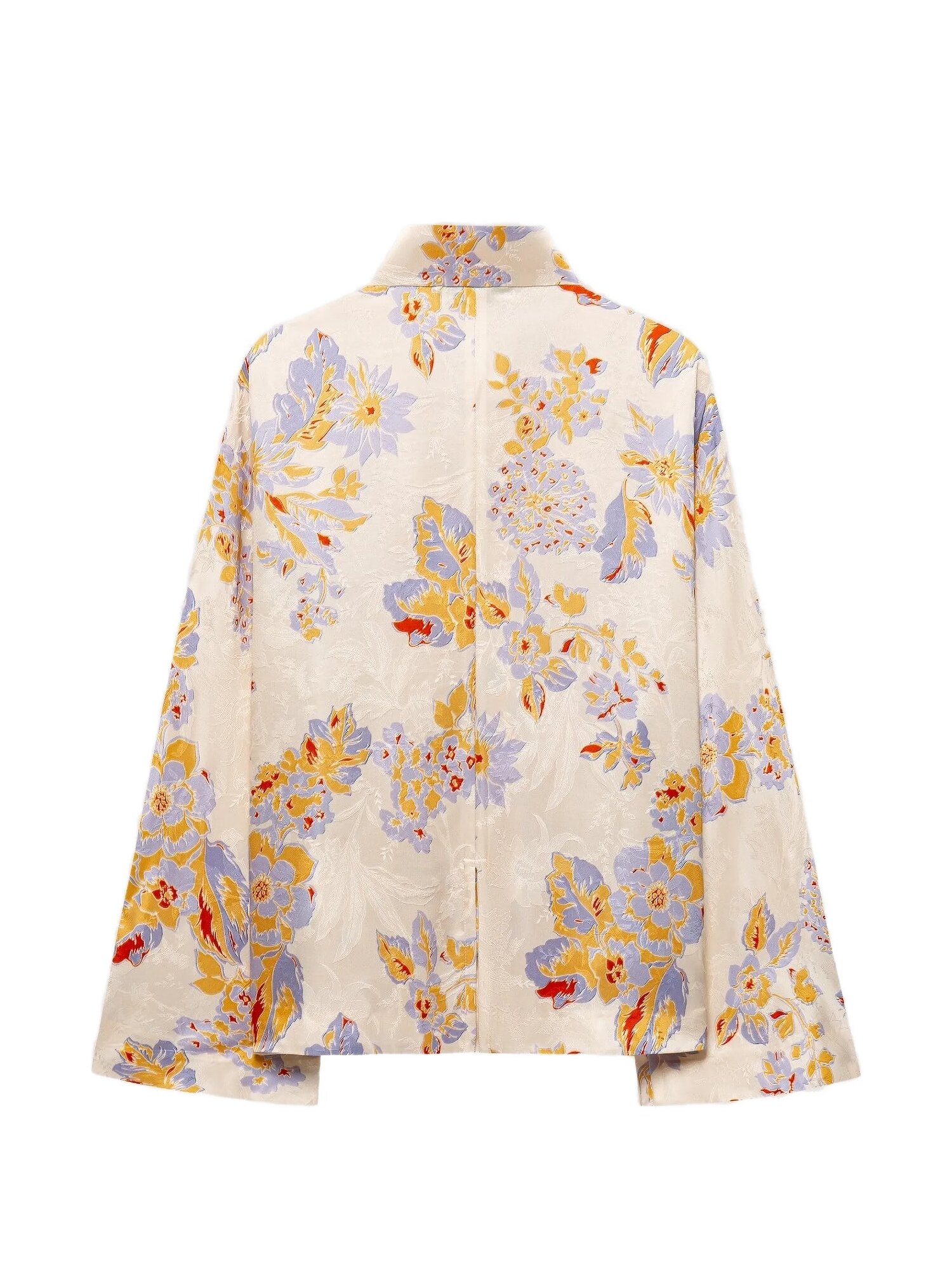 Куртка Shanghai Tang Scholar floral-print silk jacket, размер 44 — фото 1