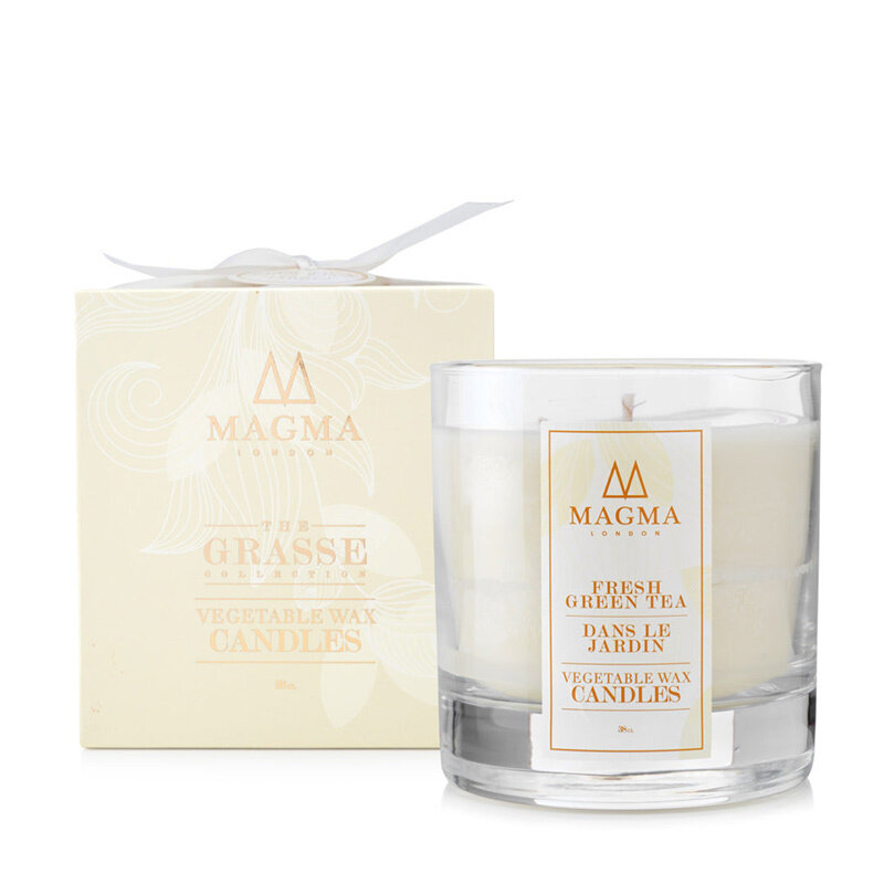 Свеча Magma London Grasse Collection Fresh Green Tea 380 гр / Магма Лондон Фреш Грин Ти / Свежий зелёный чай