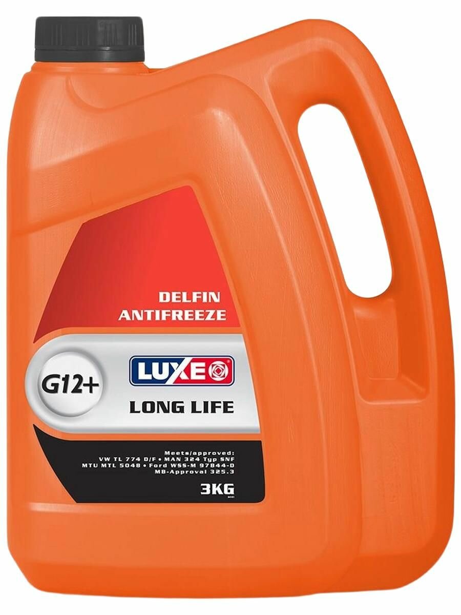 Антифриз красный LUXE RED LINE G-12+ (-40) 3кг
