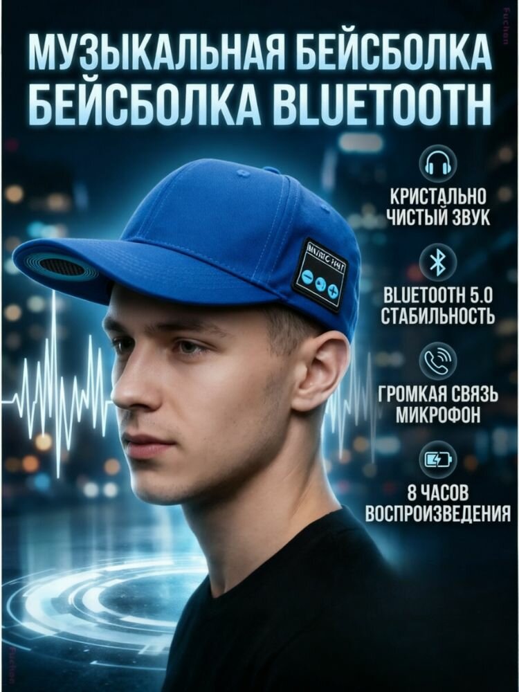 Бейсболка с Bluetooth-колонкой для спорта и улицы