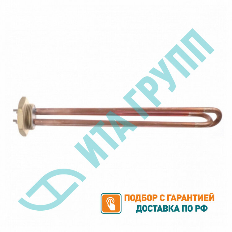 ТЭН RDT для нагрева воды 4кВт, L300мм, G1" 1/4 D42мм, медный, Эван, Protherm, 282403