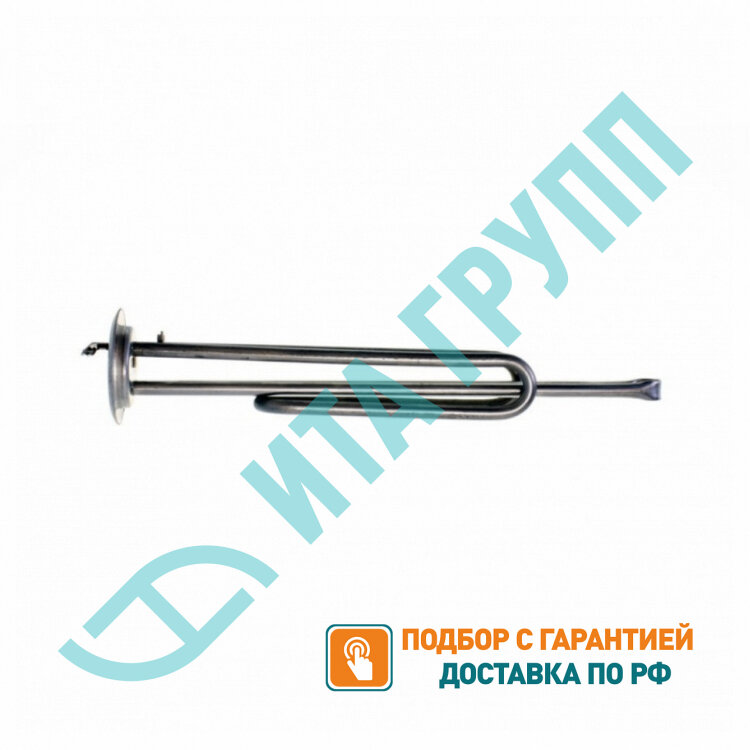 ТЭН 1,5кВт (1500Вт) RF для водонагревателя Thermex, Garanterm, под анод М6, контакты под винт, 20049