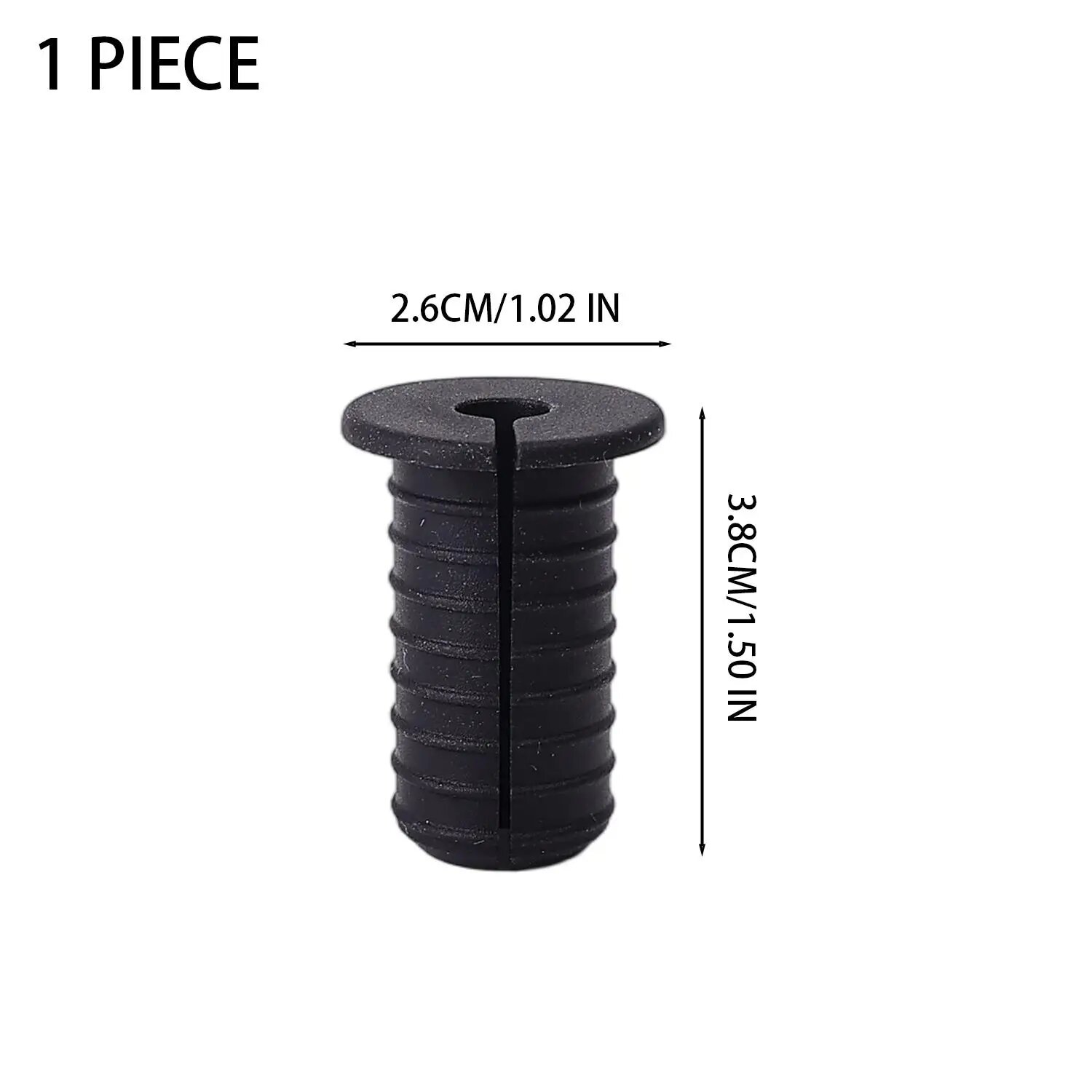 Силиконовые втулки для кабелей Черный, Black, 1PC