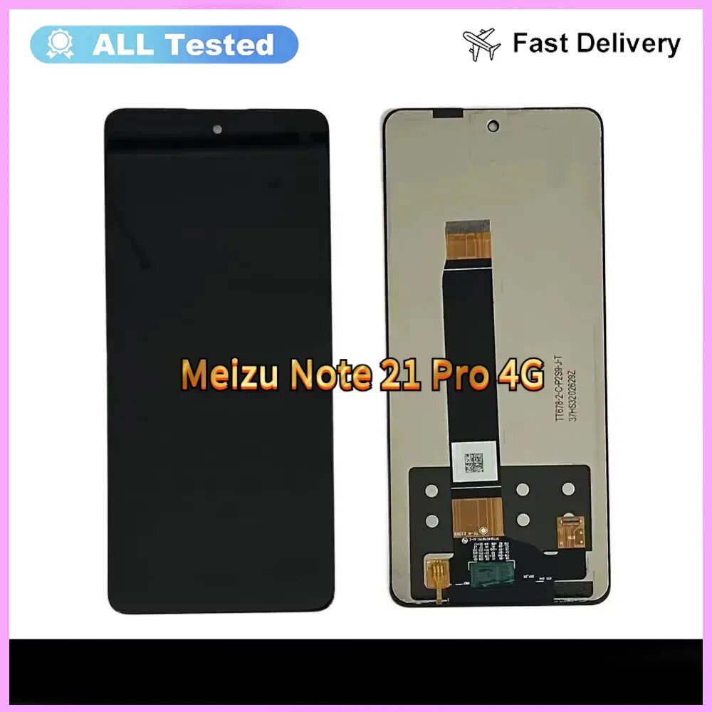 Оригинальный ЖК-дисплей 6.78' для Meizu Note 21 Pro 4G в сборе с сенсорным экраном и дигитайзером для ремонта Meizu Note 21 Pro 4G, сенсор ЖК-дисплея