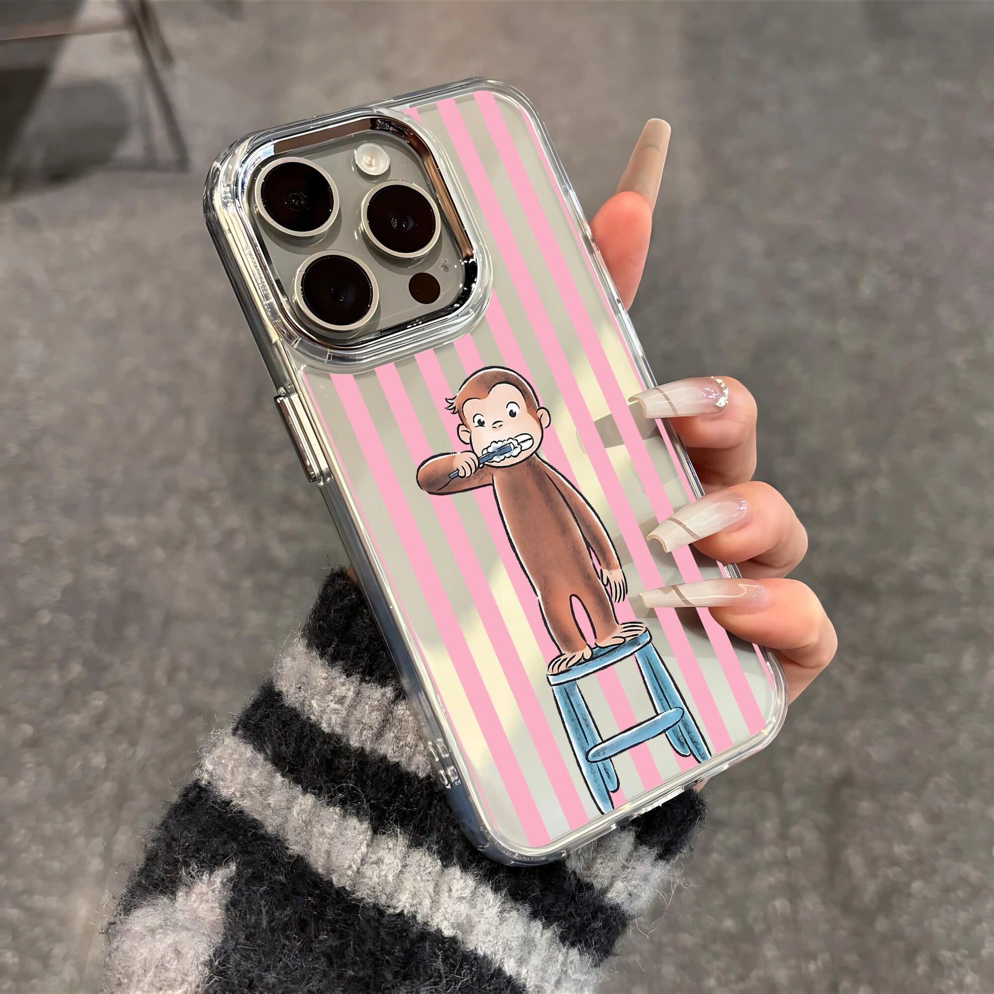 Чехол для телефона Curious Georges для iPhone 17, 16, 15, 14, 13, Clear-LMH060312, For iphone 11 Pro
