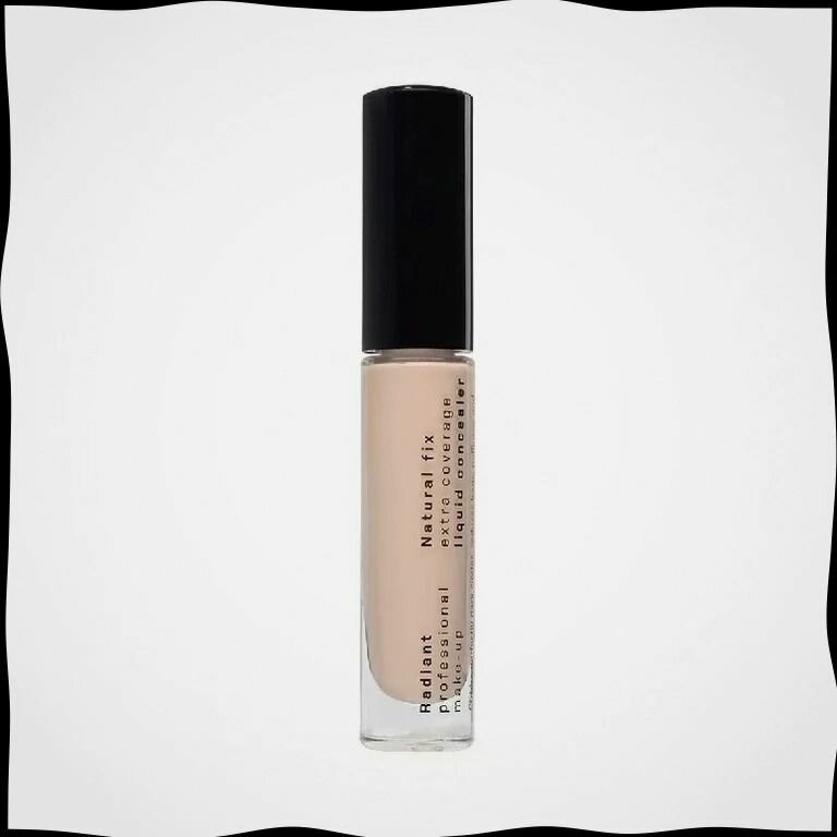 RADIANT MAKE-UP NATURAL FIX EXTRA COVER LIQUID CONCEALER No 1 - IVORY, Матовый консилер с высокой плотностью покрытия тон 01 Айвори беж