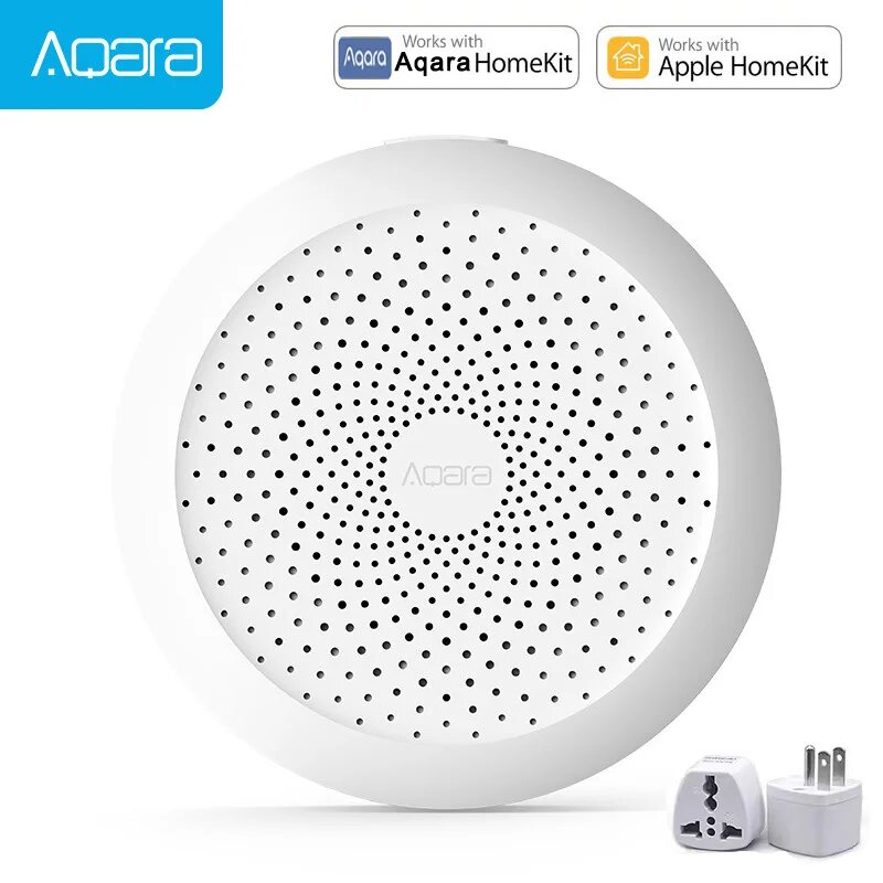 Шлюз Aqara Smart Hub M1S ZigBee 3.0 мост беспроводного подключения умного дома с светом и сигнализацией, управление через приложение для Homekit APP-M1S с американской вилкой