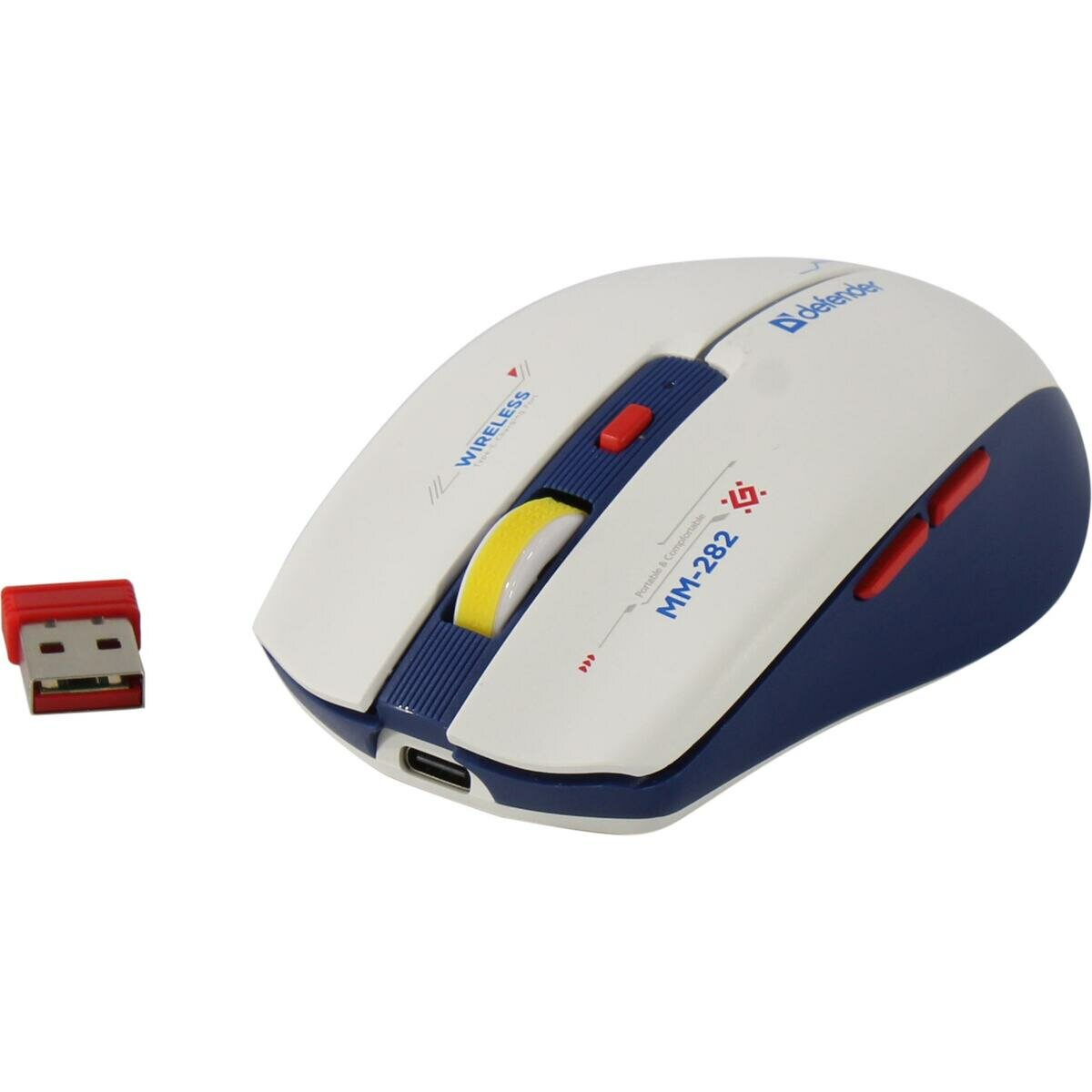 Defender Wireless Optical Mouse Dila MM-282 (RTL) USB 6btn+Roll 52282 — фото 1