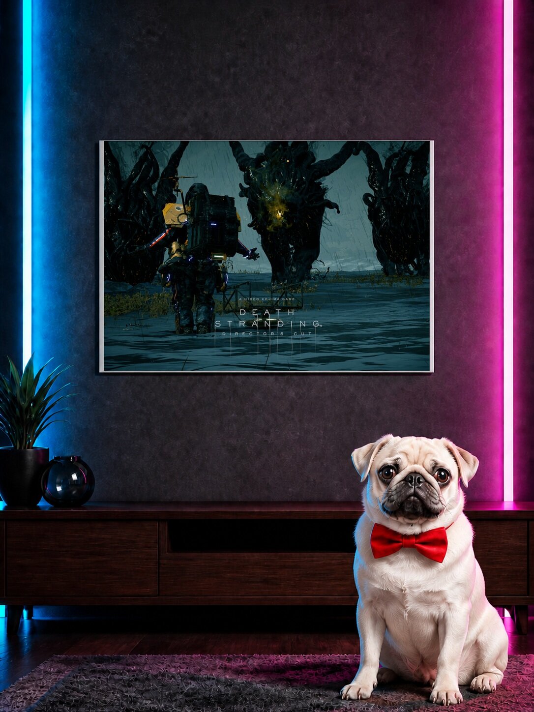 Плакат Death Stranding Мир — атмосферный мир игры A3