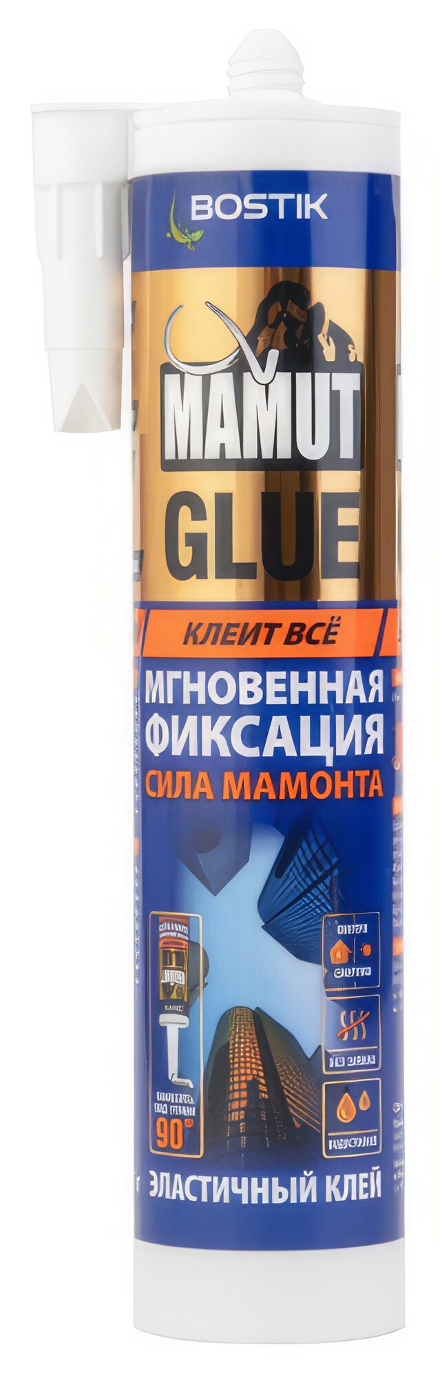 Клей монтажный BOSTIK MAMUT GLUE гибридный белый 432г