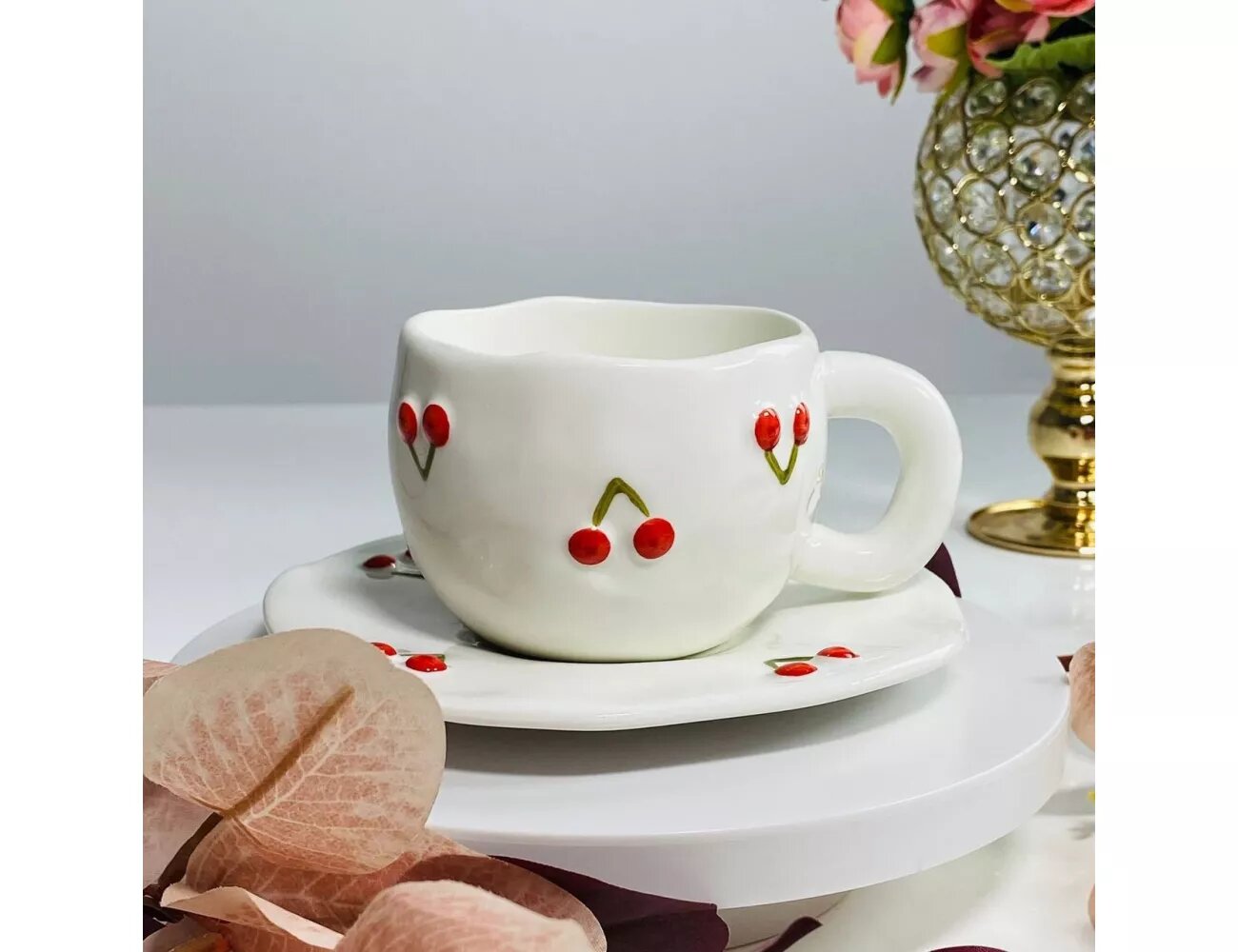 Чашка с блюдцем LENARDI Collection 300мл фарфор