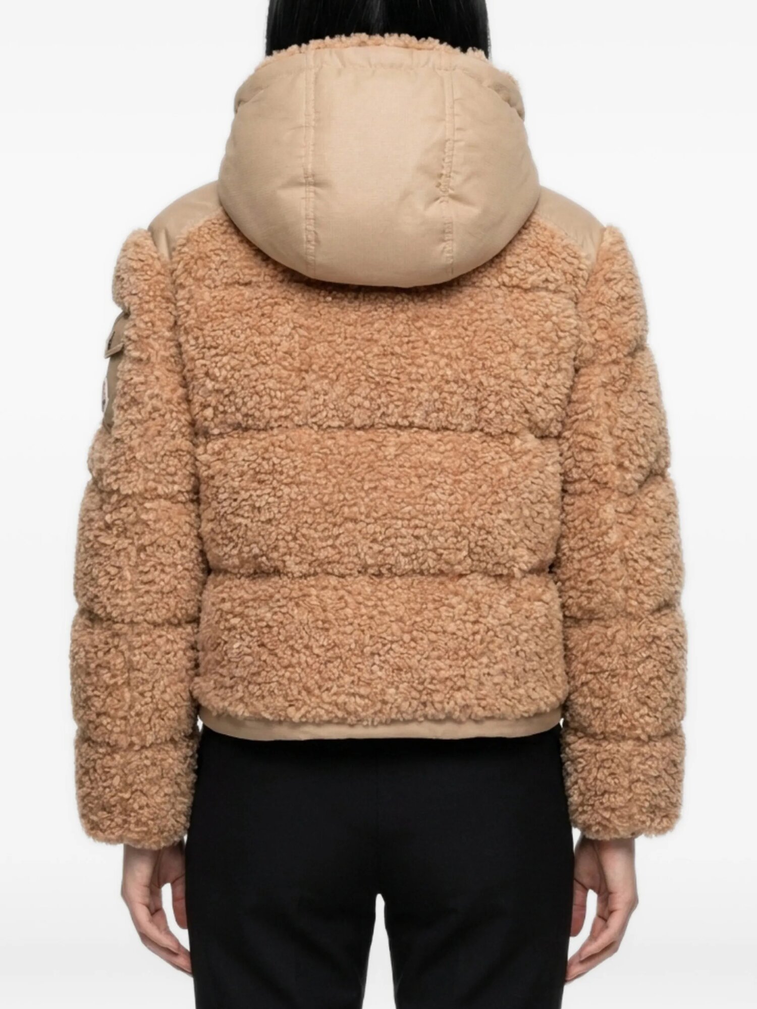 Куртка Moncler Alpestre teddy padded jacket, размер 48, brown — фото 1