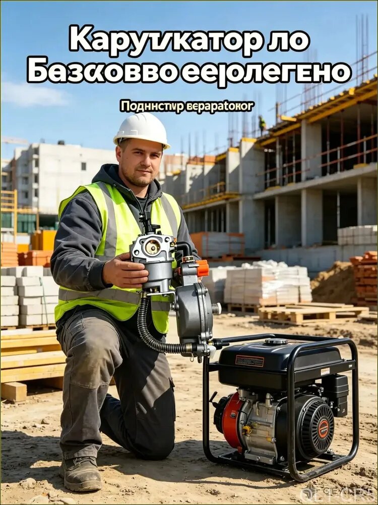 Карбюратор двухтопливный Газ-Бензин для генератора 3-5 кВт GX390 168F 170F с редуктором LPG; комплект для экономии топлива и перехода на газ для бензогенератора универсальный
