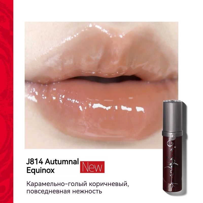 Lip Gloss, зеркальный блеск для губ с эффектом сияния, J814 AutumnaI Equinox