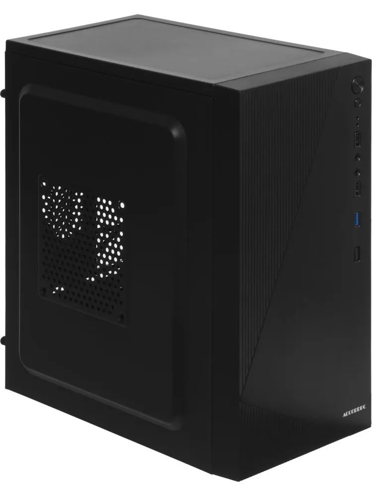 Корпус Accord ACC-XA09 черный без БП mATX 1x80mm 1x120mm 2xUSB2.0 1xUSB3.0 audio bott PSU