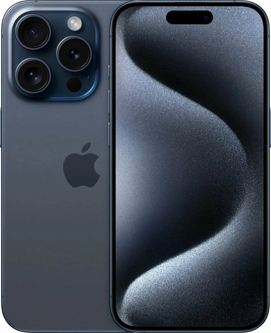 Чехол + стекло + Зарядное + Смартфон Apple iPhone 15 Pro Max 1ТБ, Dual: nano SIM + eSIM, синий титан