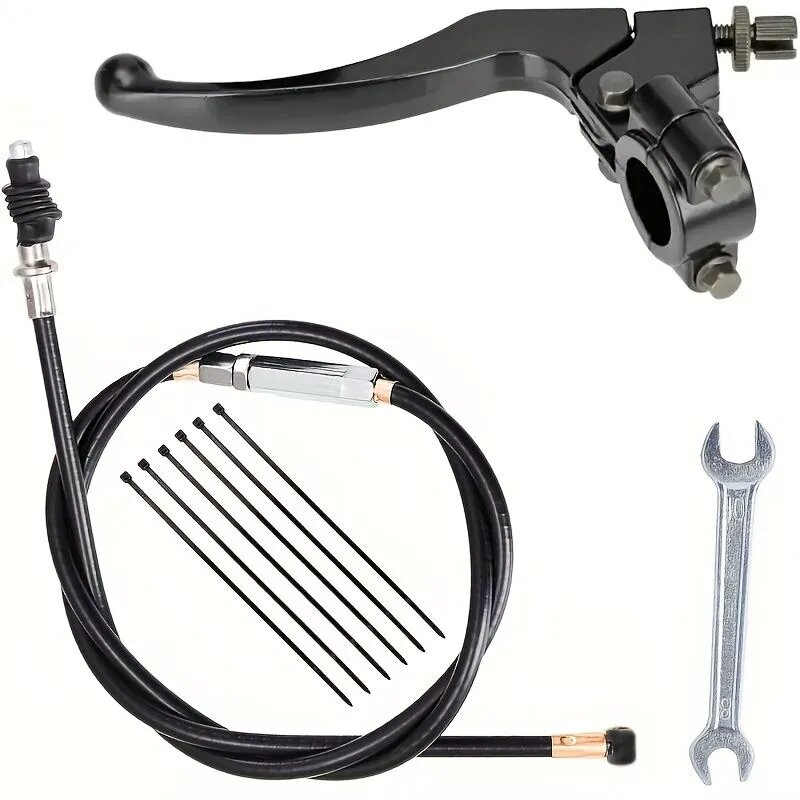 Ручка тормоза левая 7/8" + трос 39" для SSR/Apollo 50-125cc