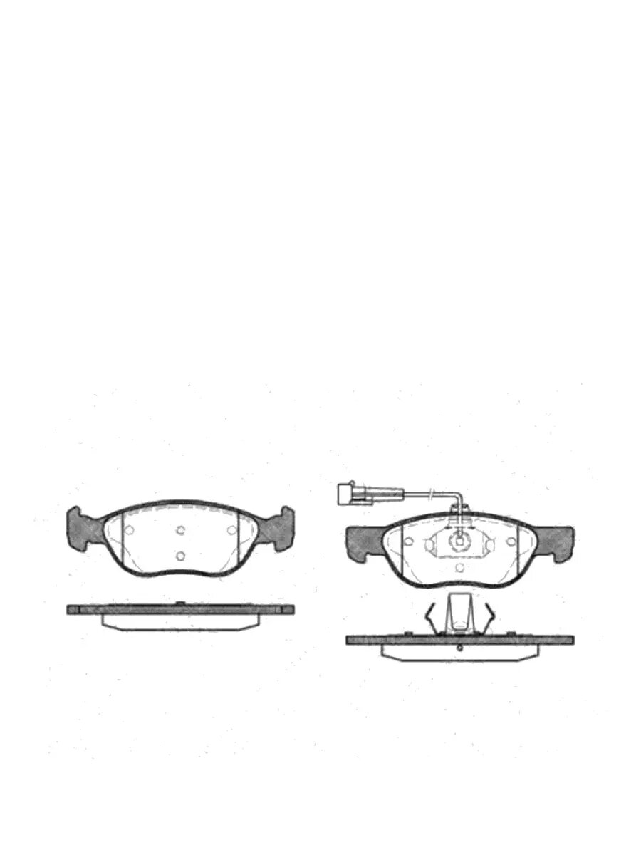 Колодки тормозные Alfa 145/146 1.4i/1.6i/1.9TD 97-01