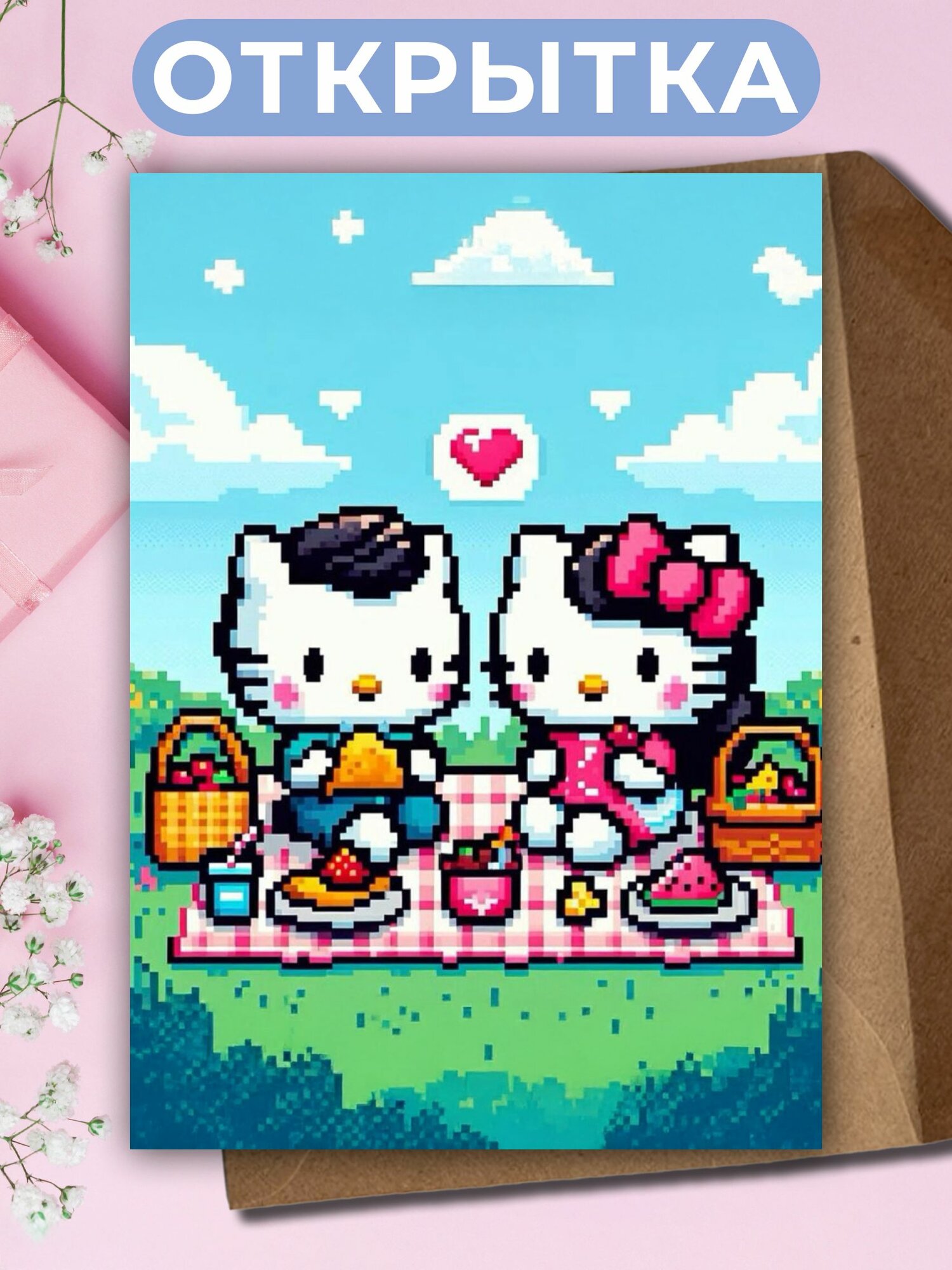 Открытка Hello Kitty