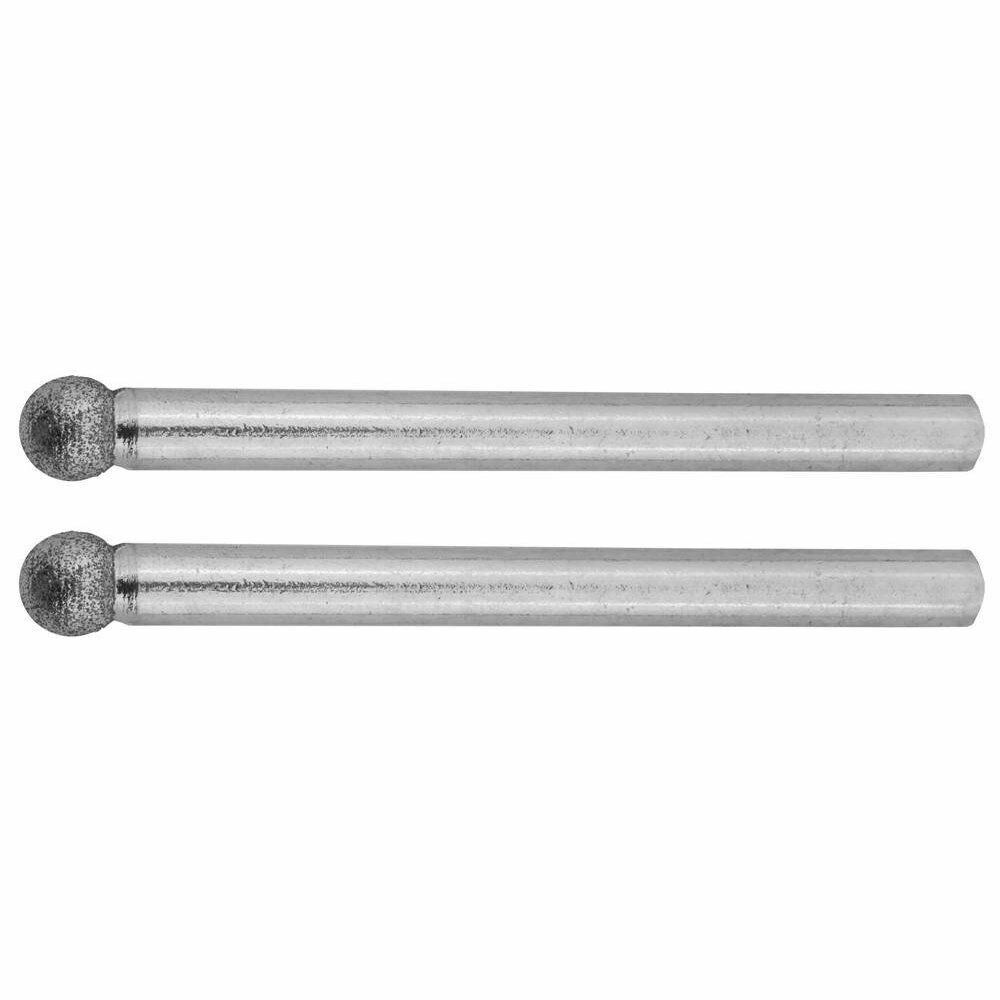 Набор мини-шарошек ЗУБР алмазные, диаметр 4.0х3.2 мм, длина 38 мм, 2 шт