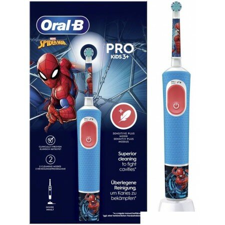 Электрическая зубная щетка Oral-B Vitality Pro Kids Spiderman D103.413.2K