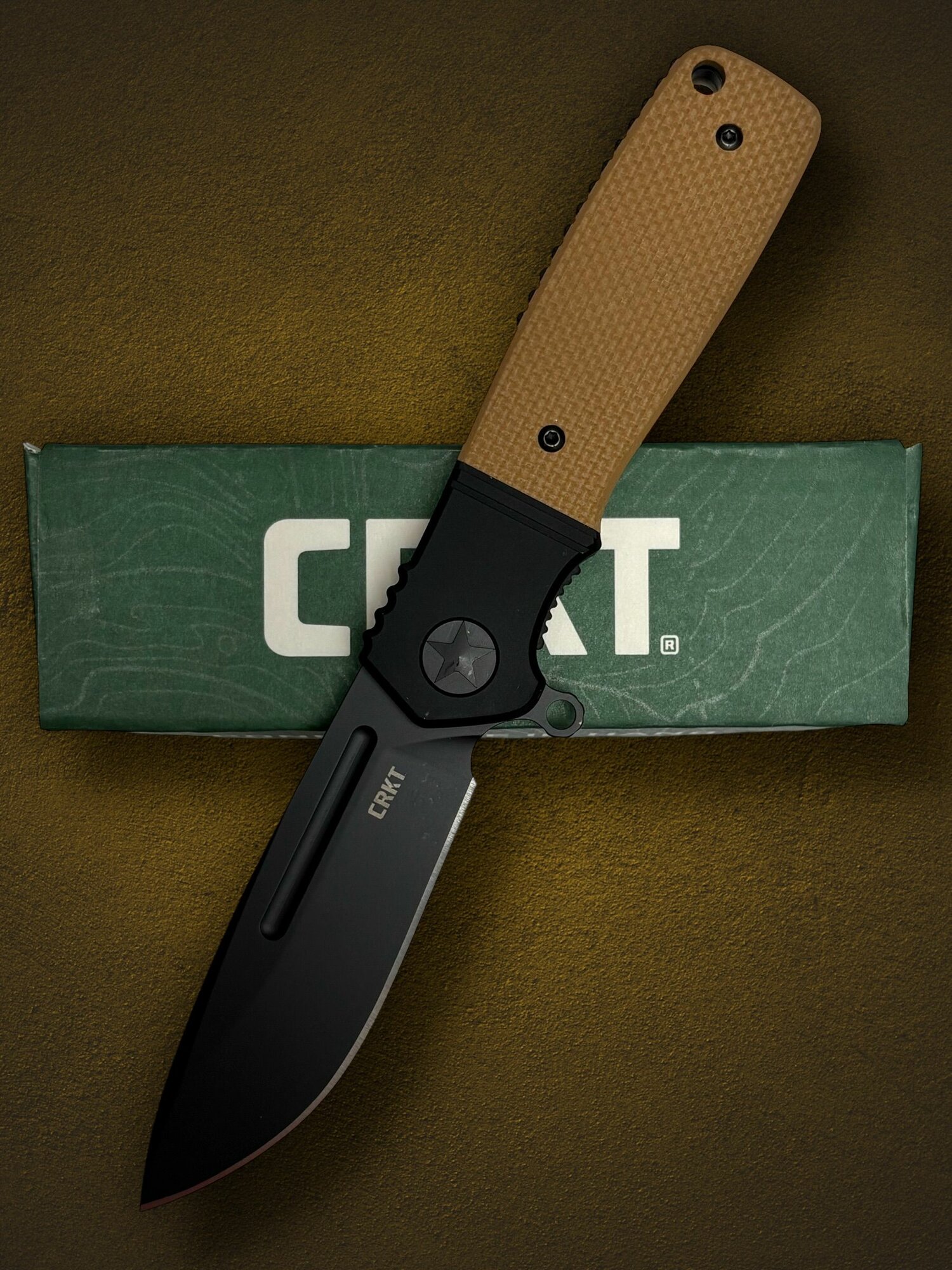 Складной нож CRKT Homefront Compact S35VN Brown G10, K245BKP