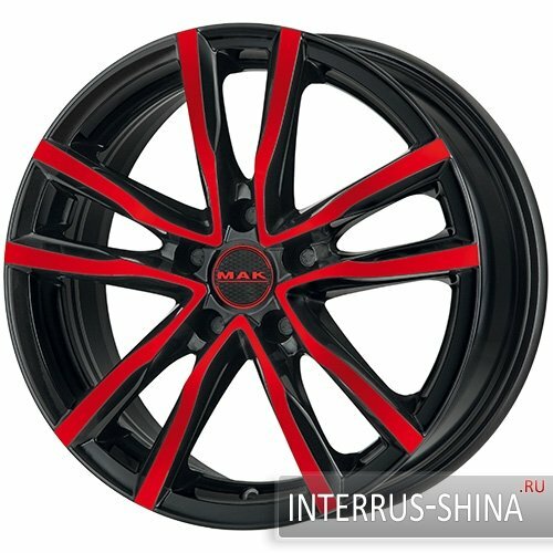 Колесный диск Mak Milano 7x17 5x114.3 ET40 D76.1 Black Red