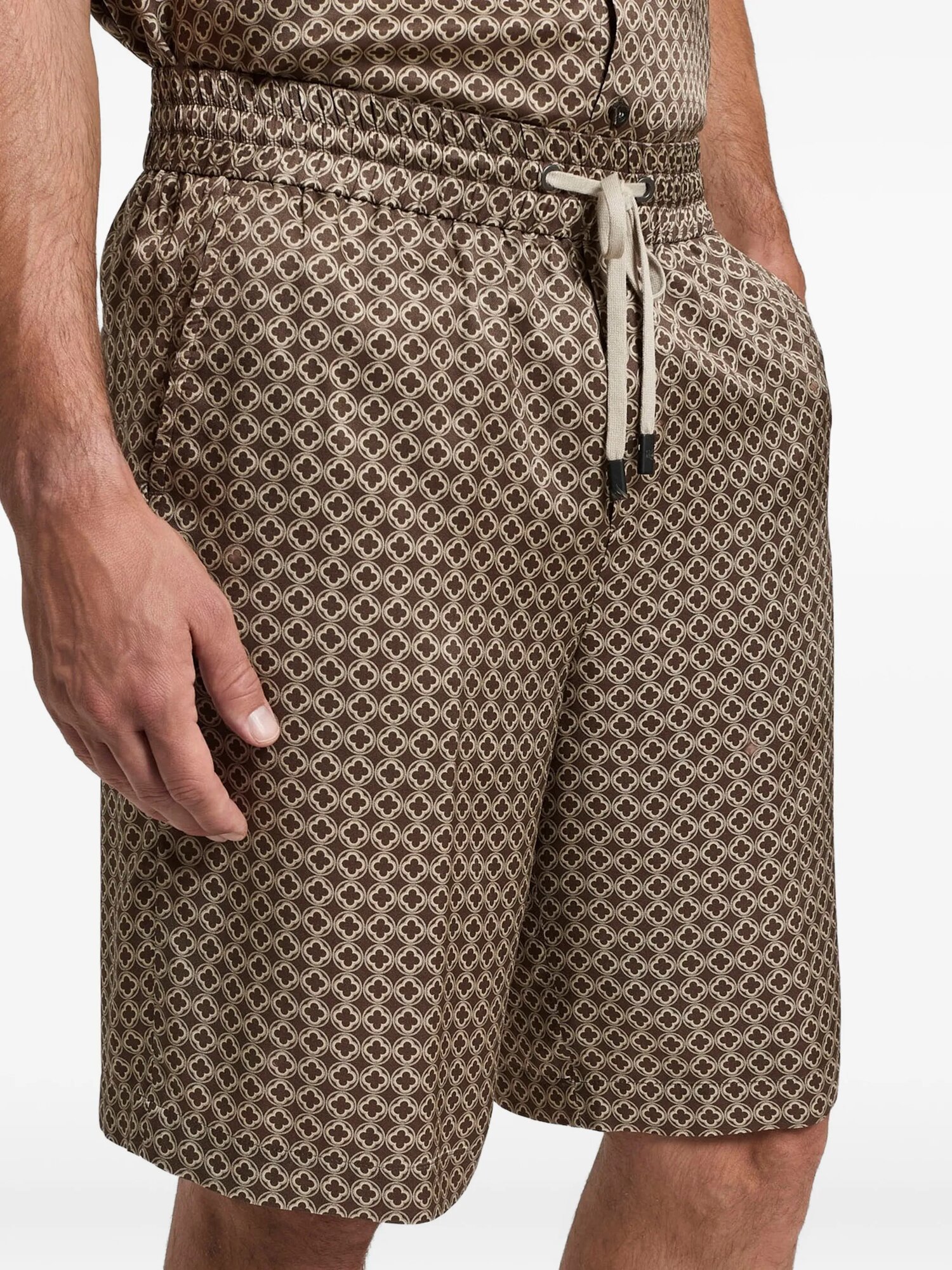 Шорты PESERICO Drawstring patterned shorts, размер 48 — фото 1