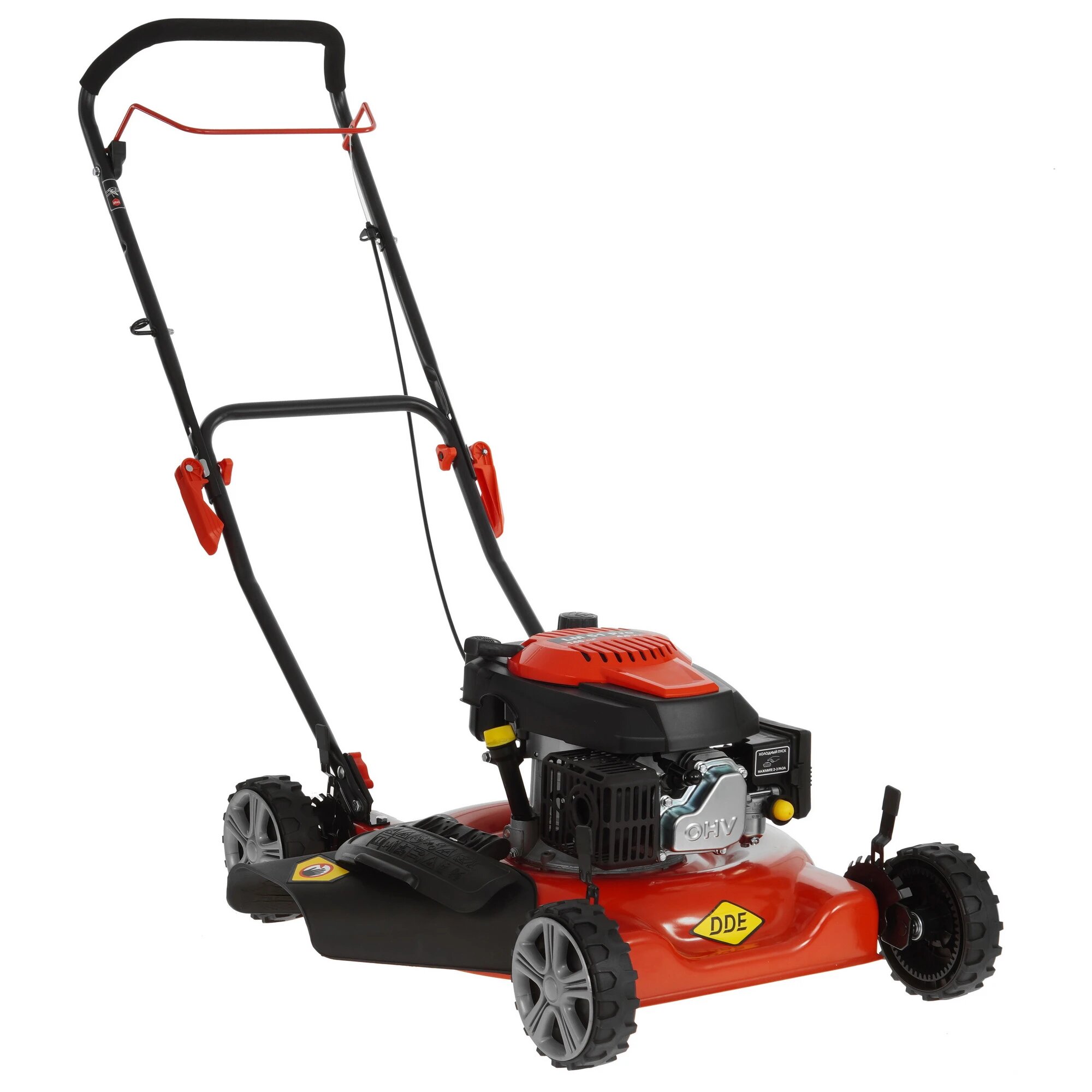 Газонокосилка бензиновая DDE LM 51 (246-623) красный, 510 мм, 4 л. с.