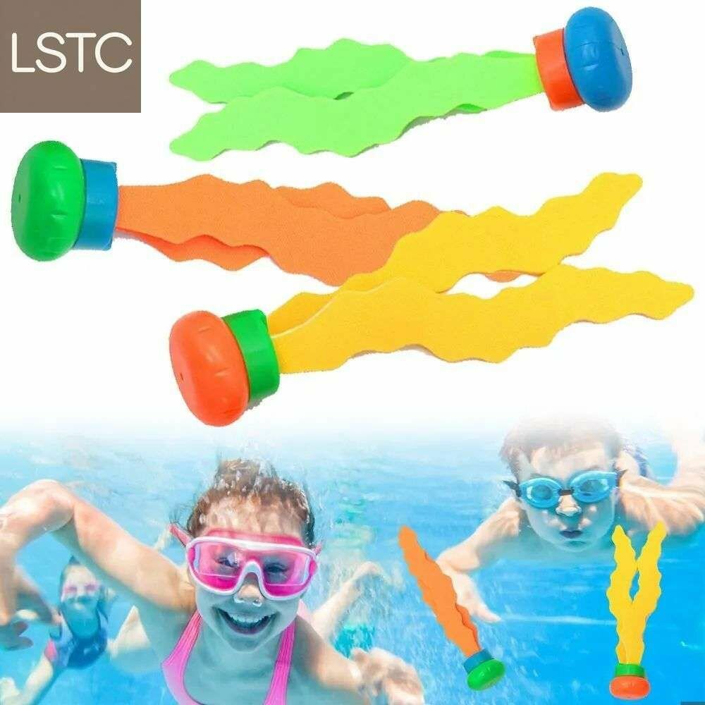 Дайвинг-игрушки для бассейна комплект из 3 водорослей, пластик, для детей от 6 лет