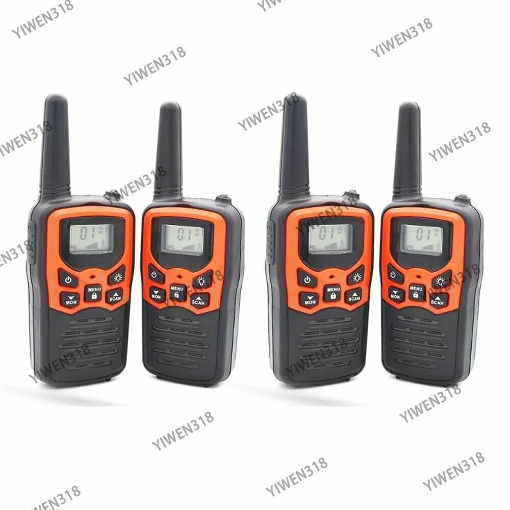 (1 набор из 4шт) Оранжевая рация Гражданские бытовые игрушки-4шт