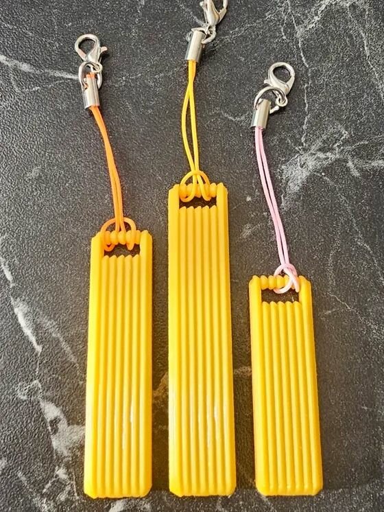 Свисток брелок набор 3 шт желтый