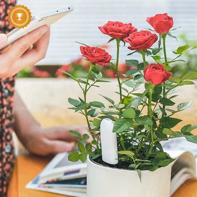 Умный сад Xiaomi Mi Flower Care - Датчик влажности почвы для растений, белый — фото 1