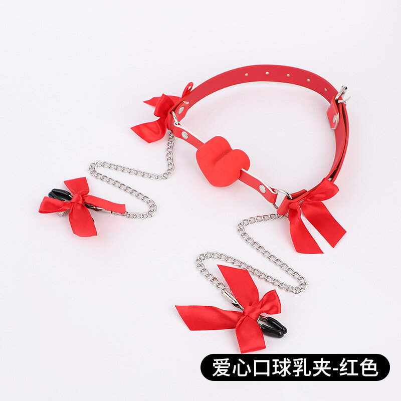 Шарик-бабочка кляп зажим для сосков sm секс-игрушки для взрослых секс-принадлежности для пар прелюдия наказание тренировочные игрушки