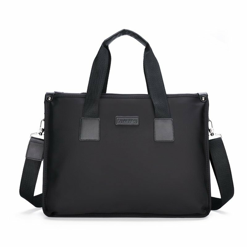 Мужской портфель, простая сумка для компьютера из ткани Оксфорд, повседневная деловая сумка через плечо, мужская деловая сумка