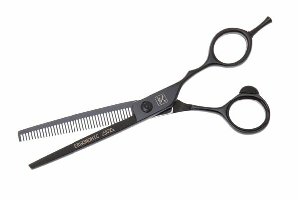 Ножницы филировочные Katachi Black Ergonomic 6.0" (40 зубцов) из нержавеющей стали черного цвета K31640