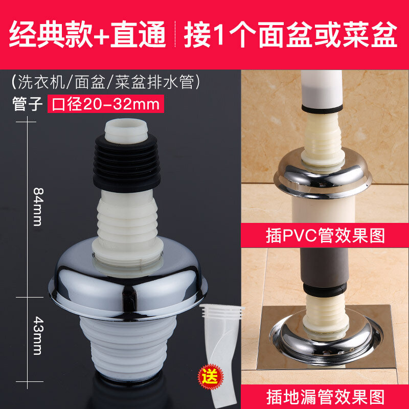Соединитель для сливной трубы стиральной машины, напольный слив, сливная труба с защитой от перелива, крышка канализационного стока с защитой от запаха, универсальная пластина, тройник.