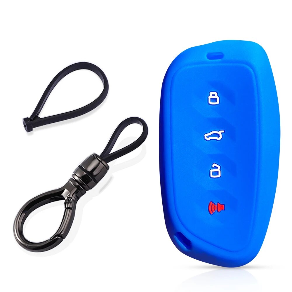 Силиконовый чехол для ключей Haval H3 F3 F7 II H9 II N3 2024, blue Oval set