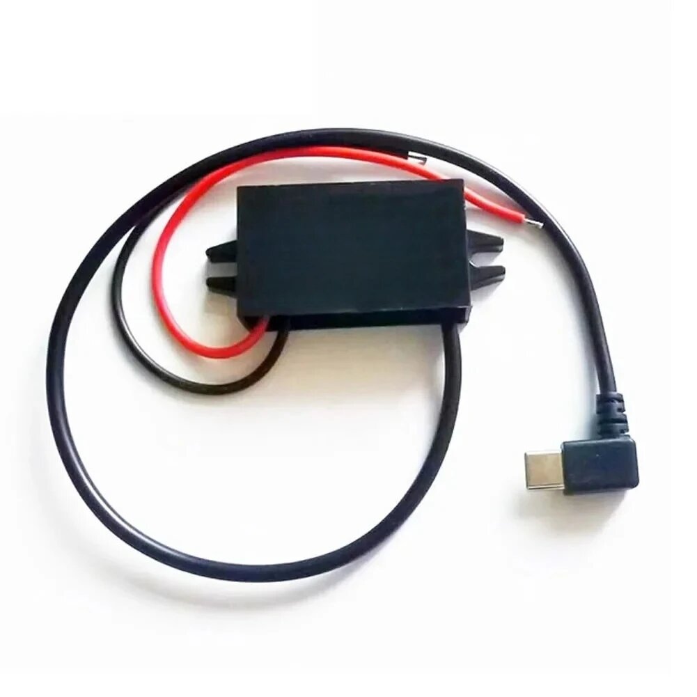WAOHEI Преобразователь 12-24В в 5В 3А micro USB C 90 Degree Type C USB
